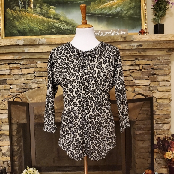 Ruby Rd. | Sweaters | Nwotruby Rd Leopard Print Top | Poshmark